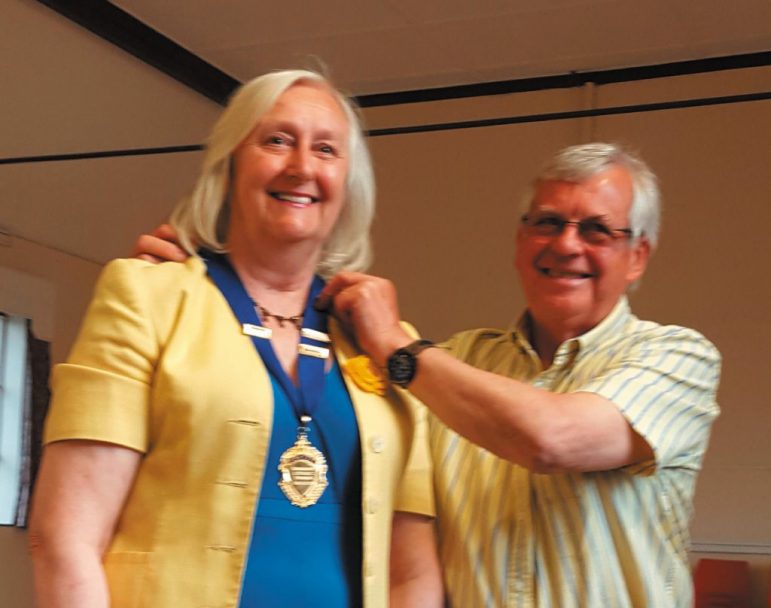 Janet takes over as chairman of the Bromsgrove Twinning Association ...