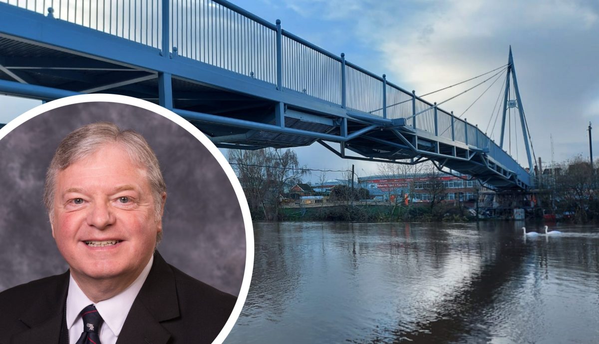 Landmark moment as Worcester's Sabrina Bridge reopens to pedestrians ...