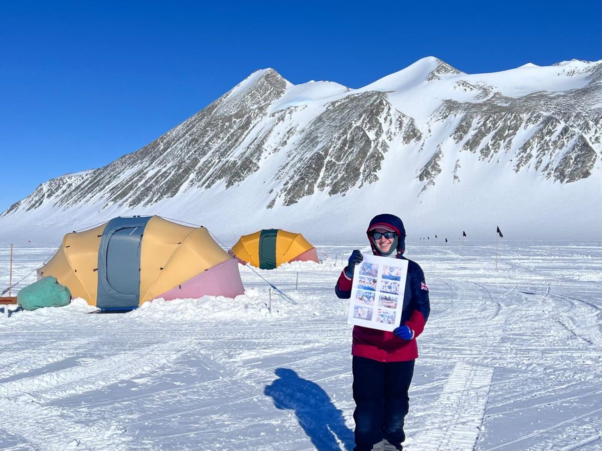 Colmers Farm Primary pupils design flags flying at Antarctica