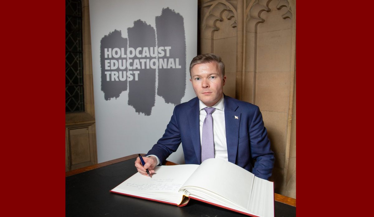 Holocaust Memorial Day - Bromsgrove MP Bradley Thomas signs ...